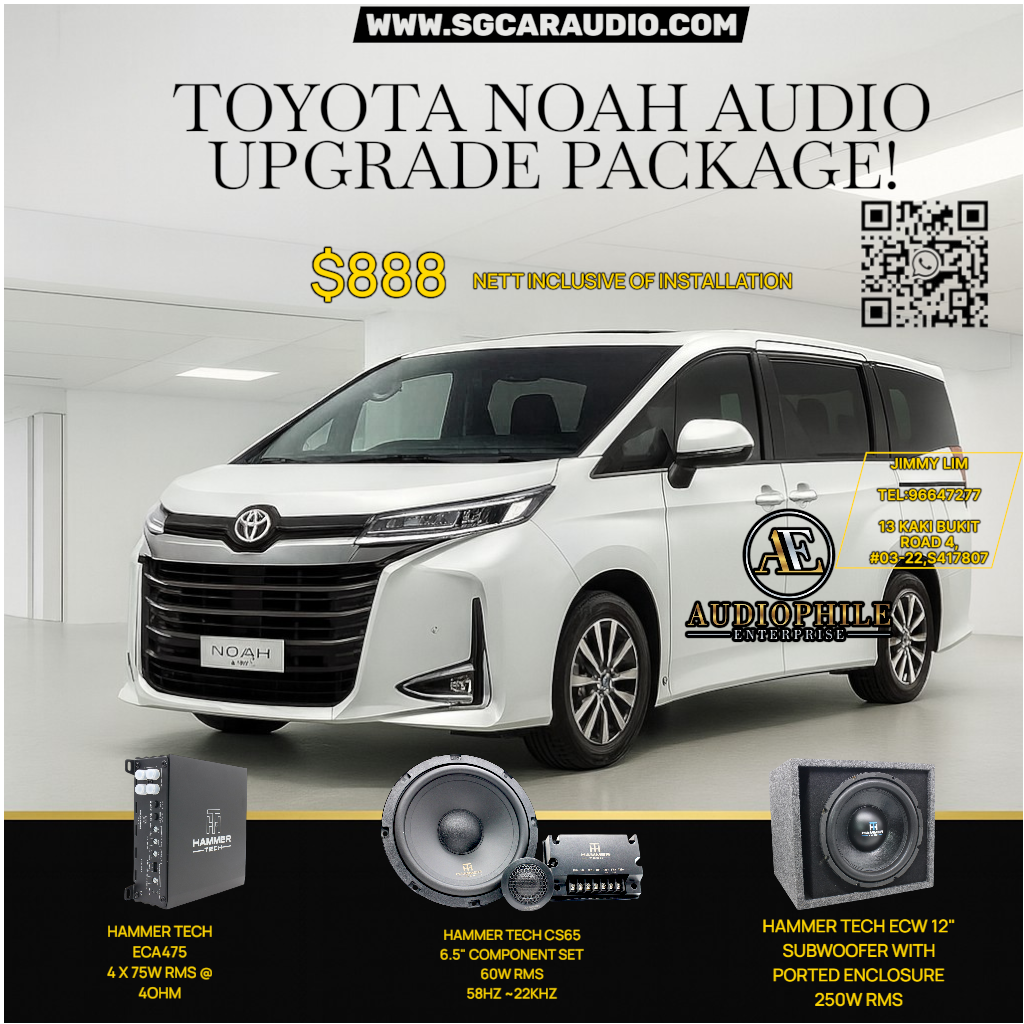 TOYOTA NOAH SOUND UPGRADE PACKAGE! – AUDIOPHILE ENTERPRISE